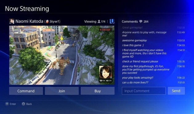 Imágenes de la interfaz de usuario de PS4