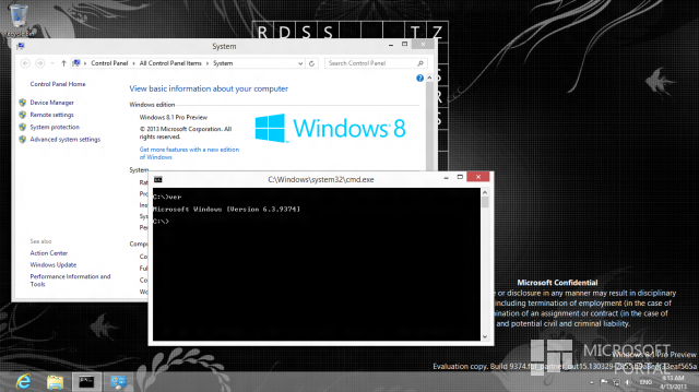 Mas capturas de lo que es Windows Blue 8.1