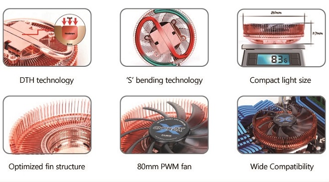 Refrigeración PC Socket Múltiple Disipador Y Ventilador Con LED Azul ...
