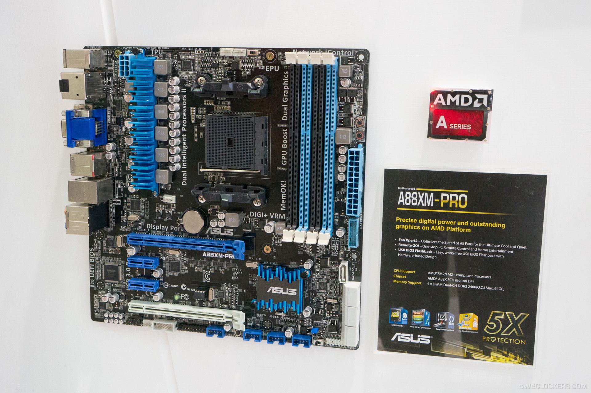 Asus muestra la A88XM-Pro con zócalo FM2+ Computex 2013