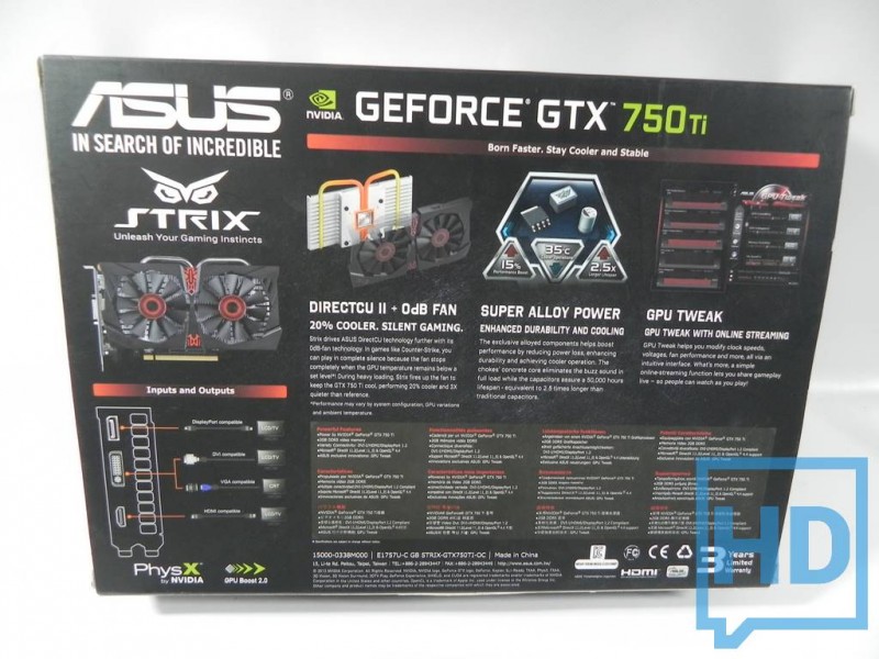 Review Asus GeForce GTX 750Ti STRIX