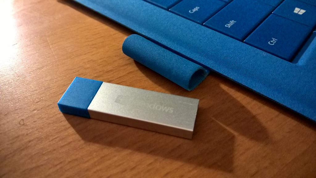 Este es el pendrive de instalación de Windows 10