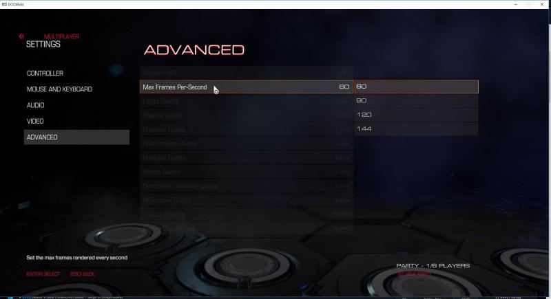 Doom, se revela la Configuración avanzada de gráficos en PC