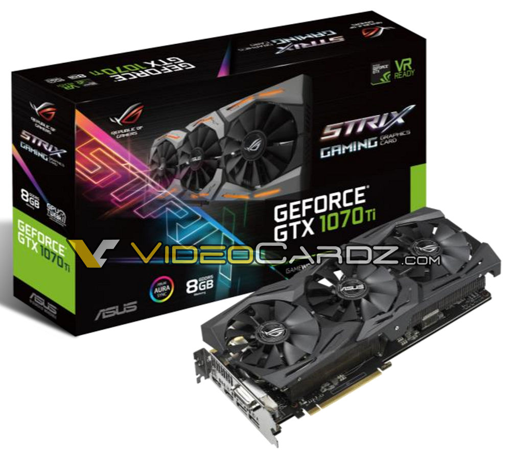 ASUS ROG STRIX GTX 1070 Ti y TURBO en imágenes