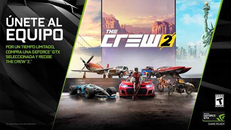 NVIDIA lanza una nueva promoción, “COMPRA Y GANA” el juego THE CREW 2