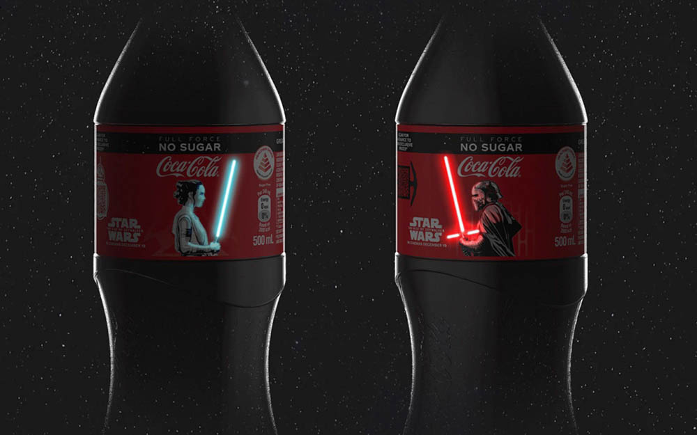 Coca Cola lanza una edición especial de Star Wars, con espadas OLED que ...