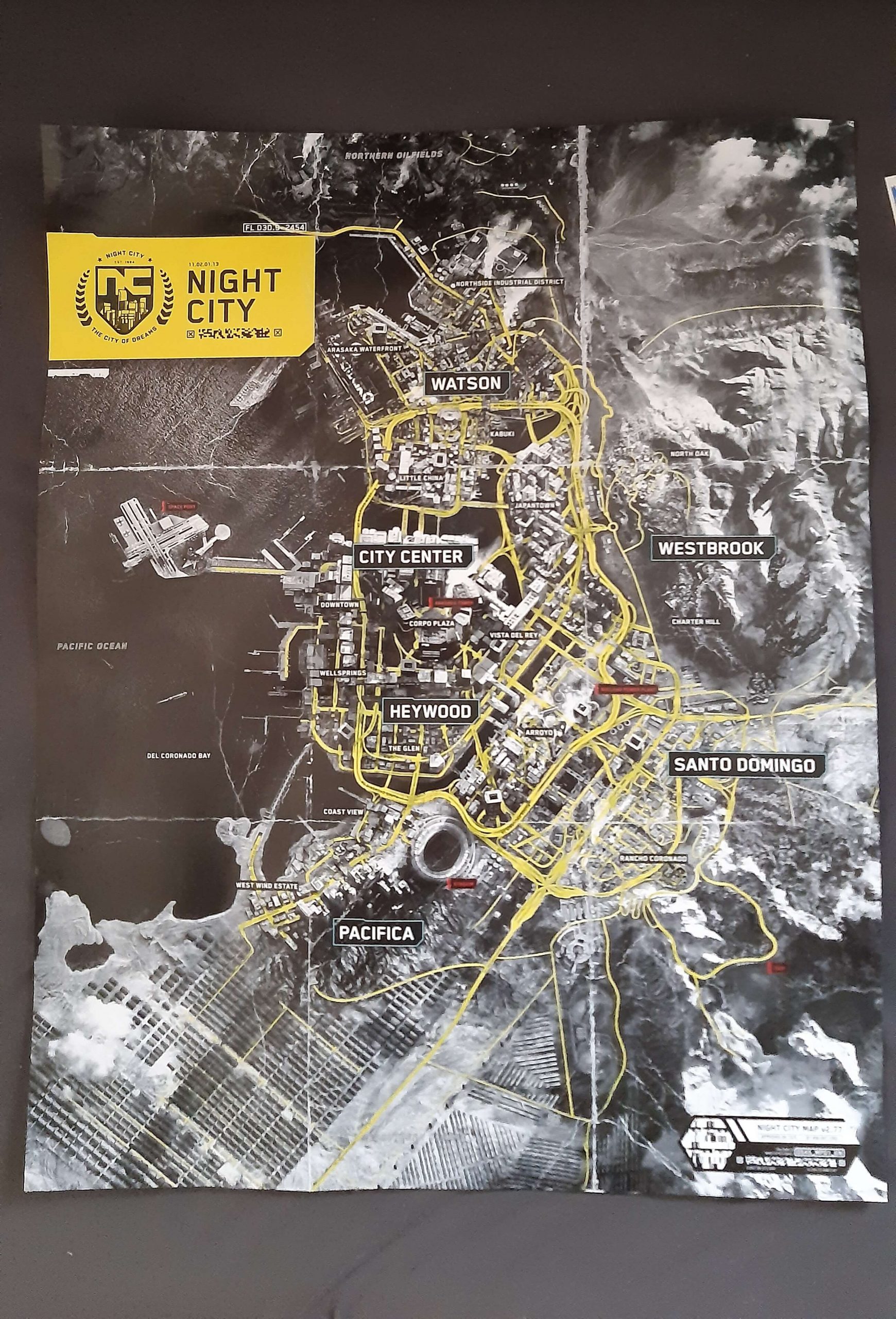Se filtra el mapa completo de Night City de Cyberpunk 2077 ¿Más chico ...