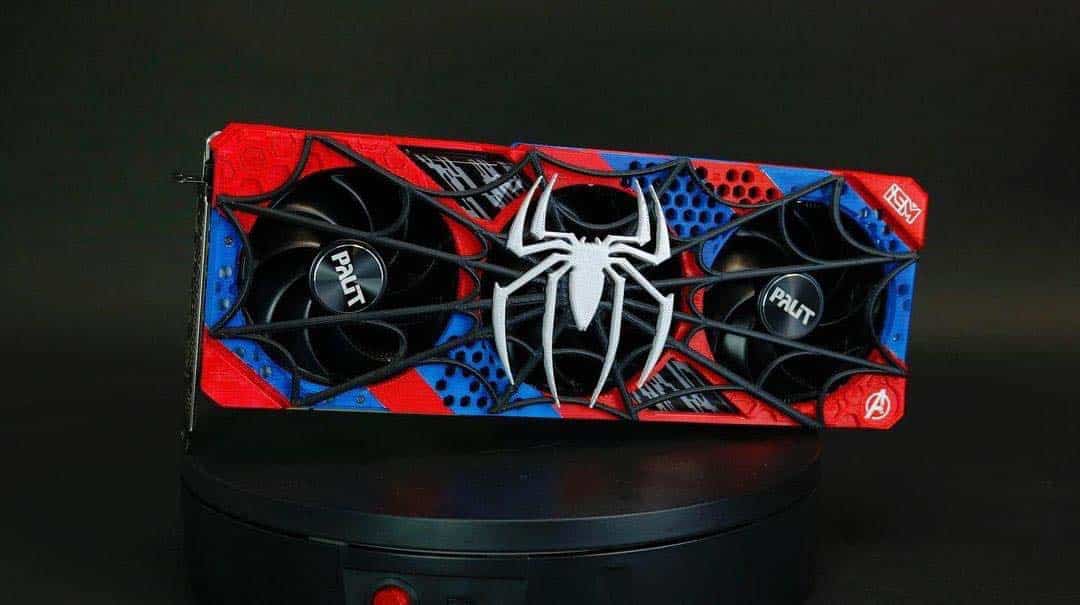 Crean la tarjeta gráfica de Spider-Man con una RTX 4070