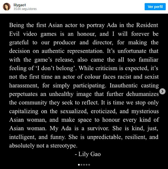 La actriz que interpreta a Ada Wong en Resident Evil 4 Remake responde a las críticas sobre su ...