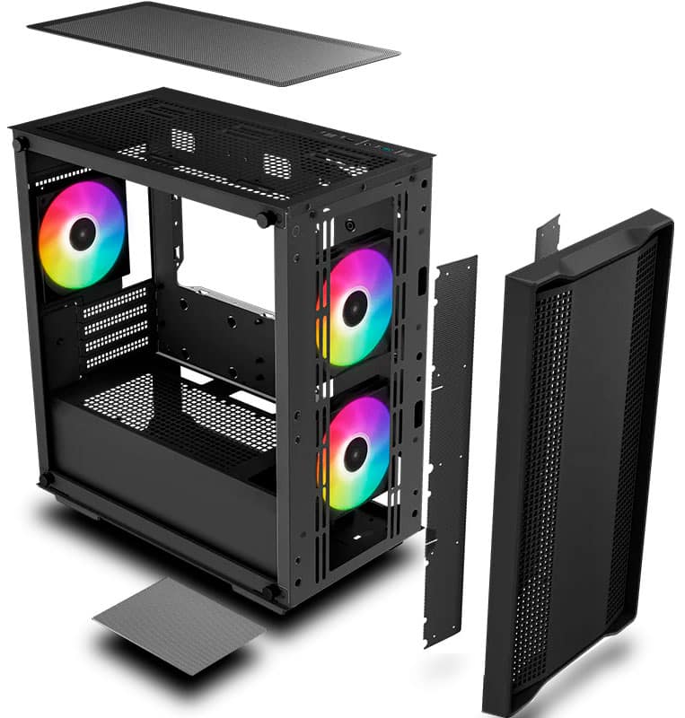 Nuevos gabinetes Micro-ATX CC360 ARGB de DeepCool, ideales para armar ...