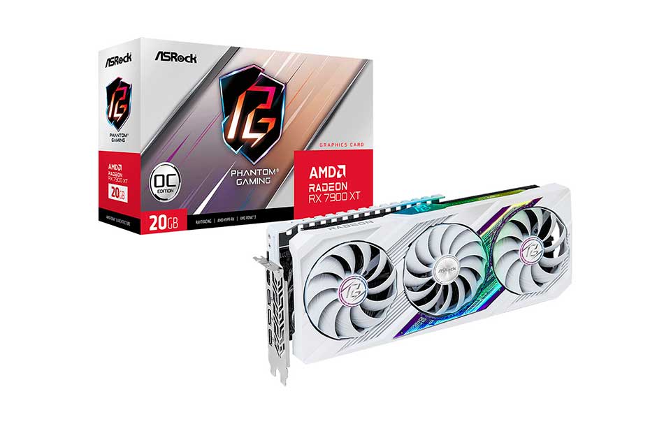 ASRock lanza Radeon RX 7900 XT Phantom Gaming White 20GB OC con ARGB
