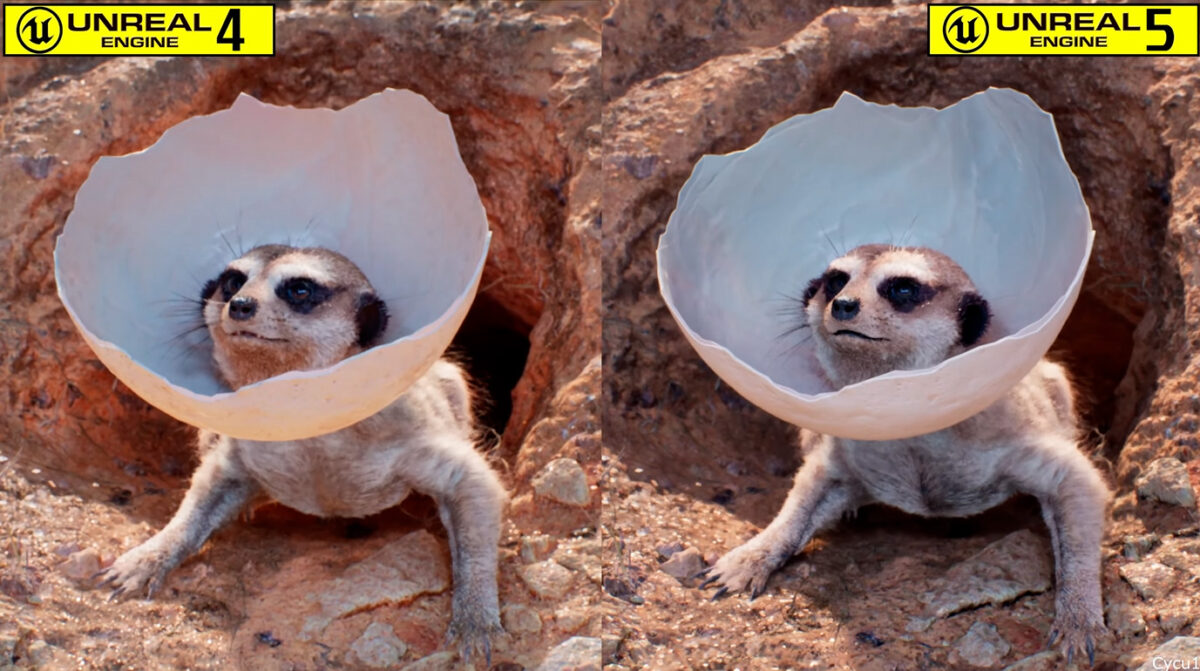 Te mostramos una comparativa gráfica entre Unreal Engine 4 y Unreal Engine 5.4 en una demo ...