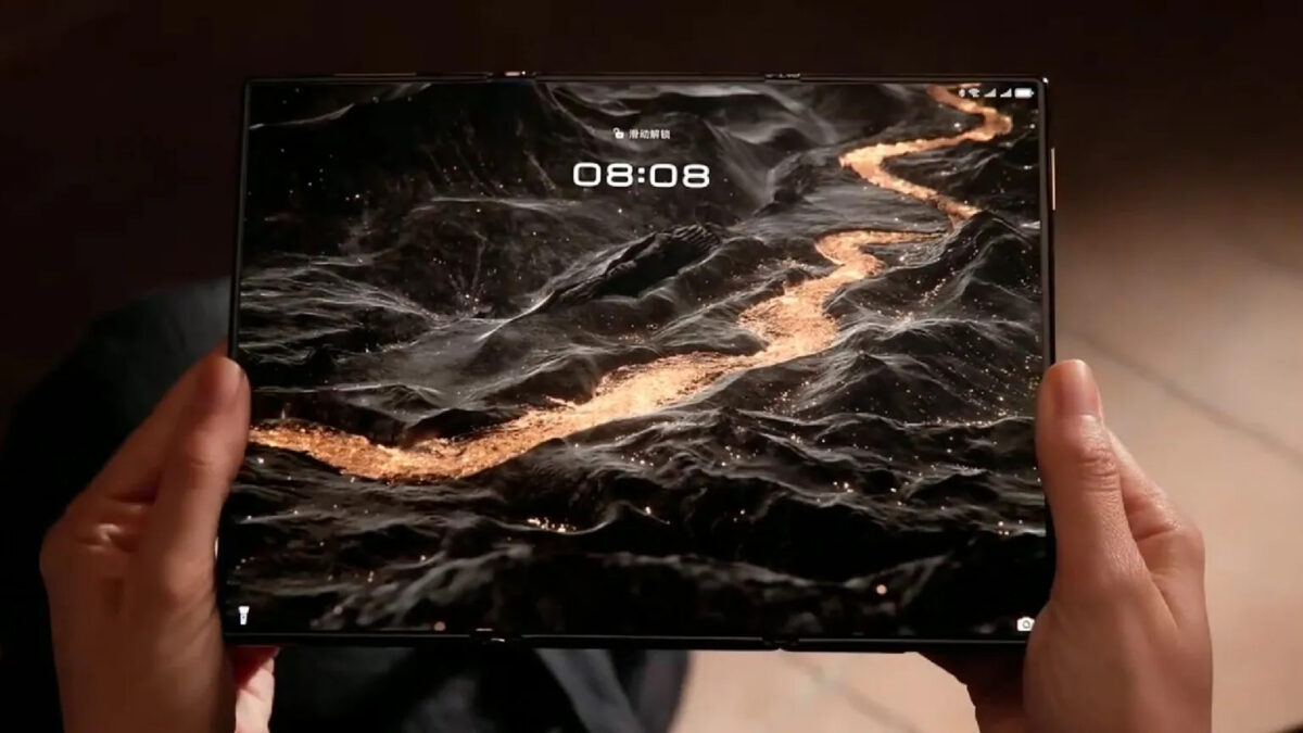 Huawei revela el primer teléfono inteligente del mundo con tres pantallas flexibles, el Mate XT