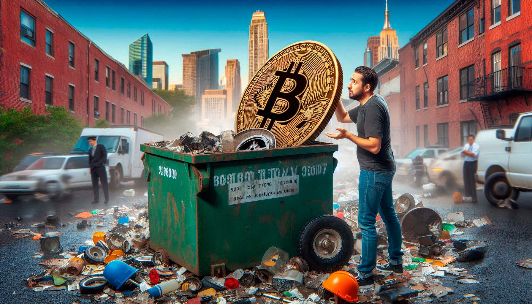 Un hombre que tiró por error un HDD con 7500 bitcoins en un basurero ...