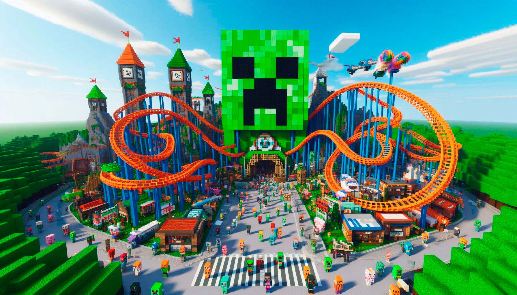 Minecraft Anuncia La Creación De Sus Propios Parques Temáticos