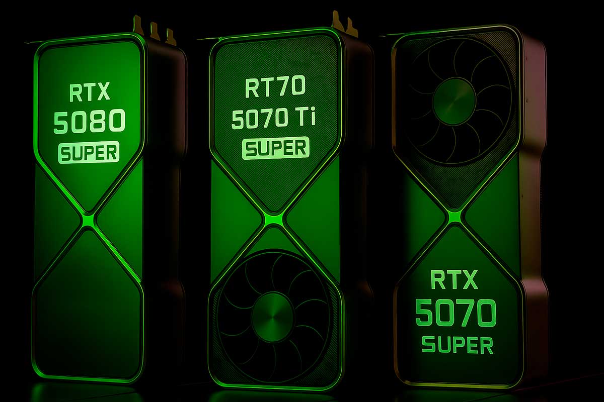 NVIDIA RTX 5080 SUPER y 5070 SUPER, más VRAM y precio