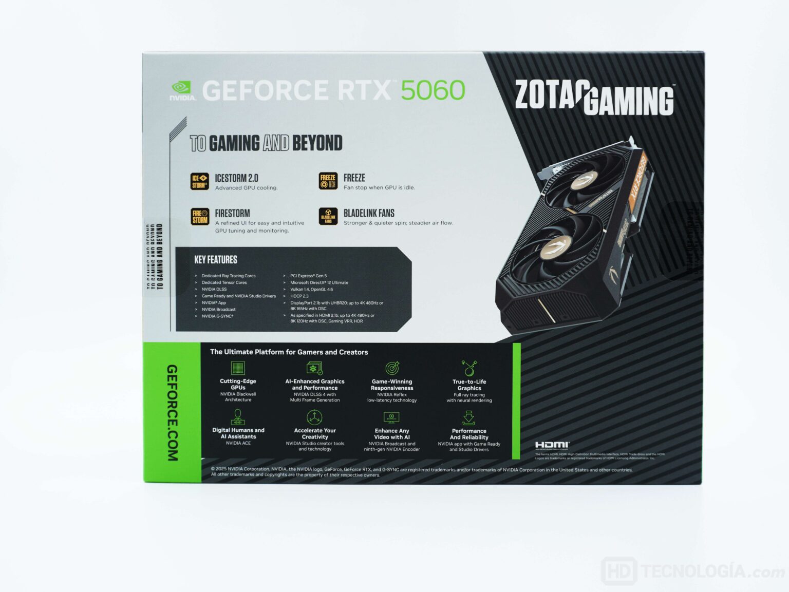 Review NVIDIA GeForce RTX 5060 de 8GB de ZTOAC