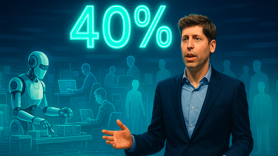 Sam Altman dice que la IA reemplazará 40% de trabajos en 2030