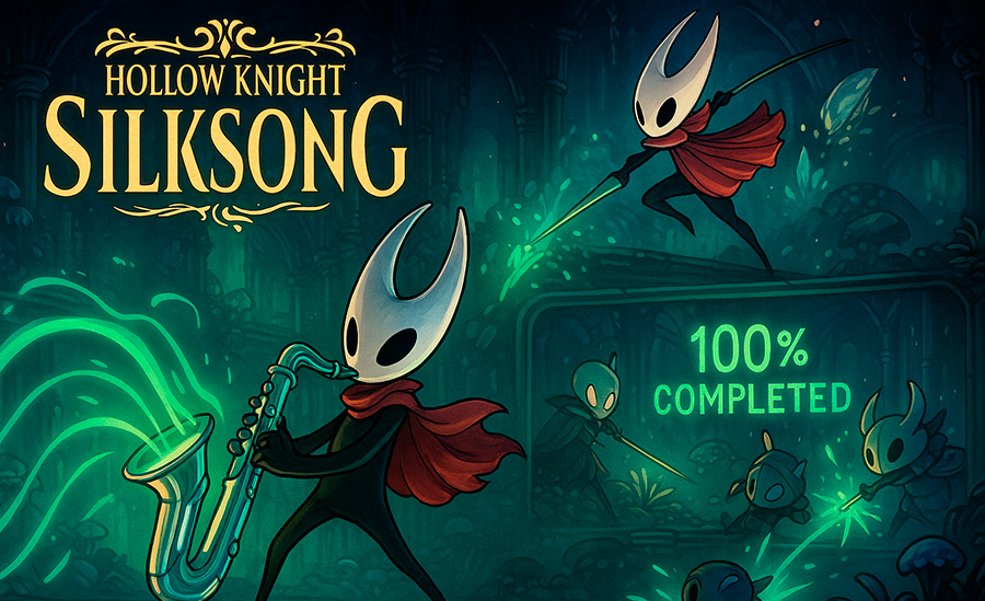 Streamer termina Hollow Knight Silksong con un saxofón eléctrico