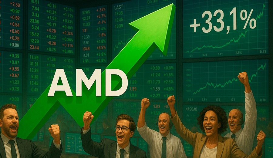 Las acciones de AMD suben 33% tras su acuerdo con OpenAI