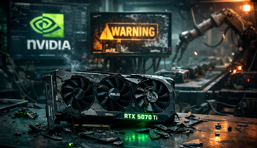 ASUS advierte que NVIDIA dejará de fabricar la RTX 5070 Ti