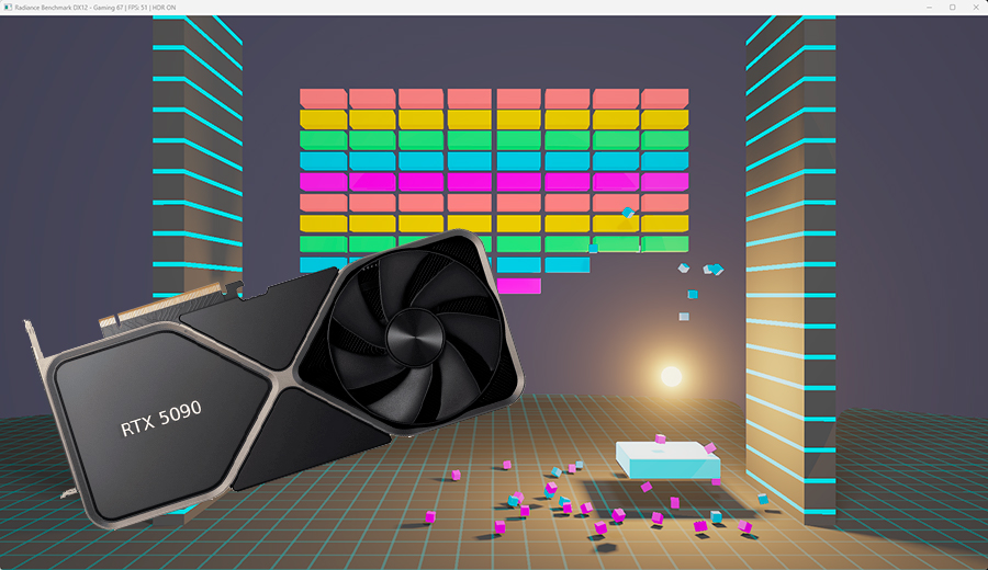 Este benchmark DX12 con Ray Marching es tan exigente que la RTX 5090 ...