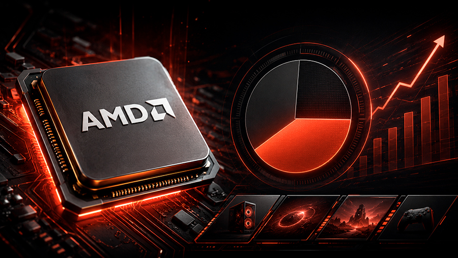 AMD alcanza casi el 45% de cuota en CPUs según la última encuesta de ...